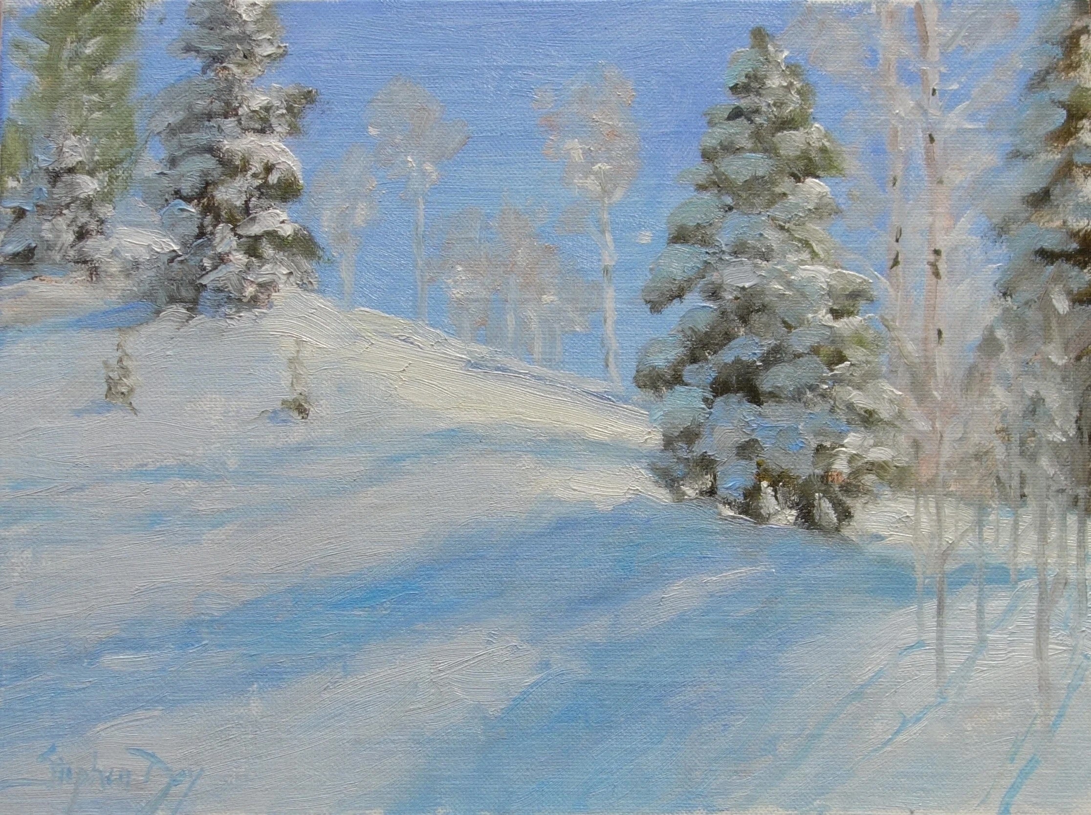 Snow That Never Melts. Jewelry Paintings. Sorrel Sky Gallery