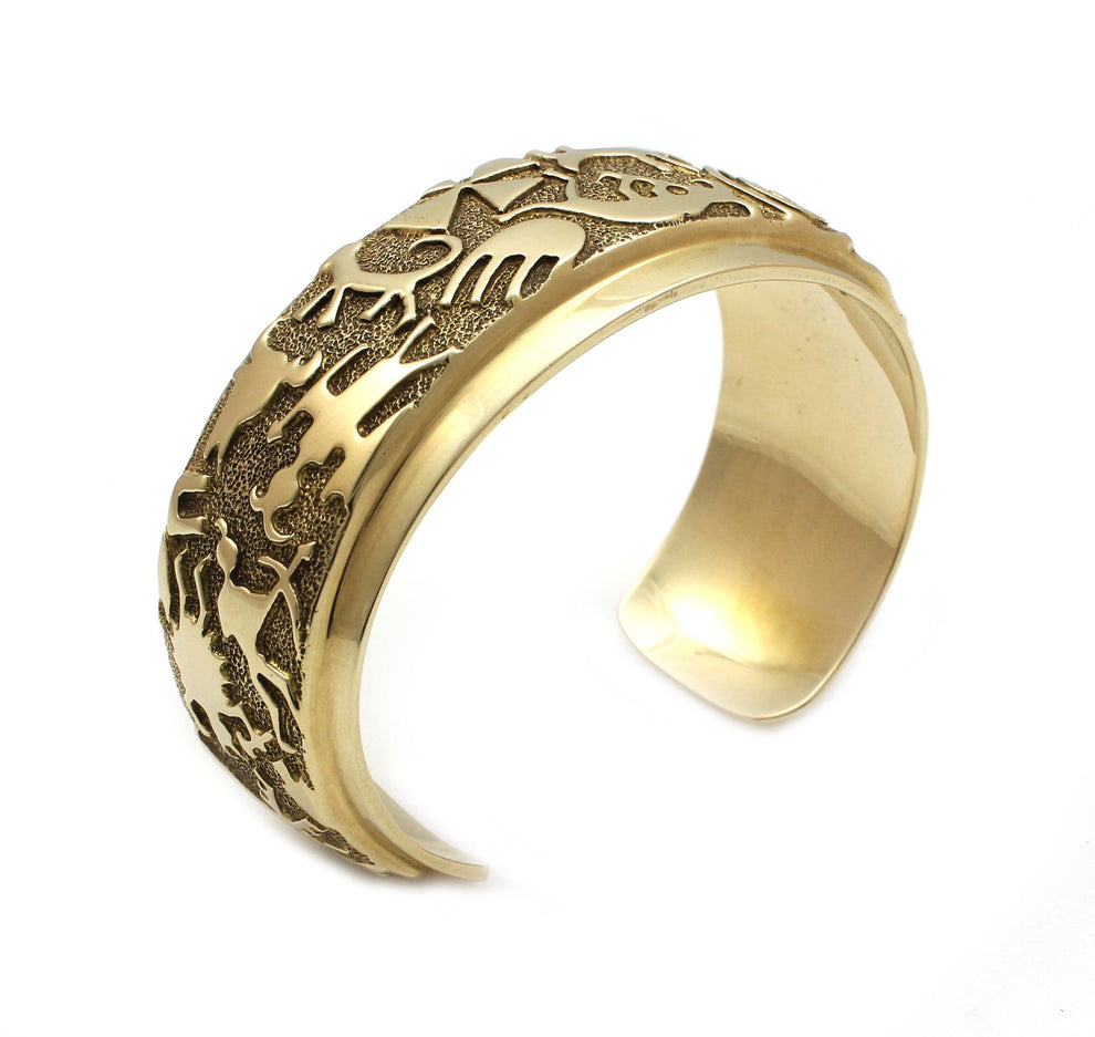 18k Gold Rock Art Bracelet | Ben Nighthorse | Sorrel Sky Gallery