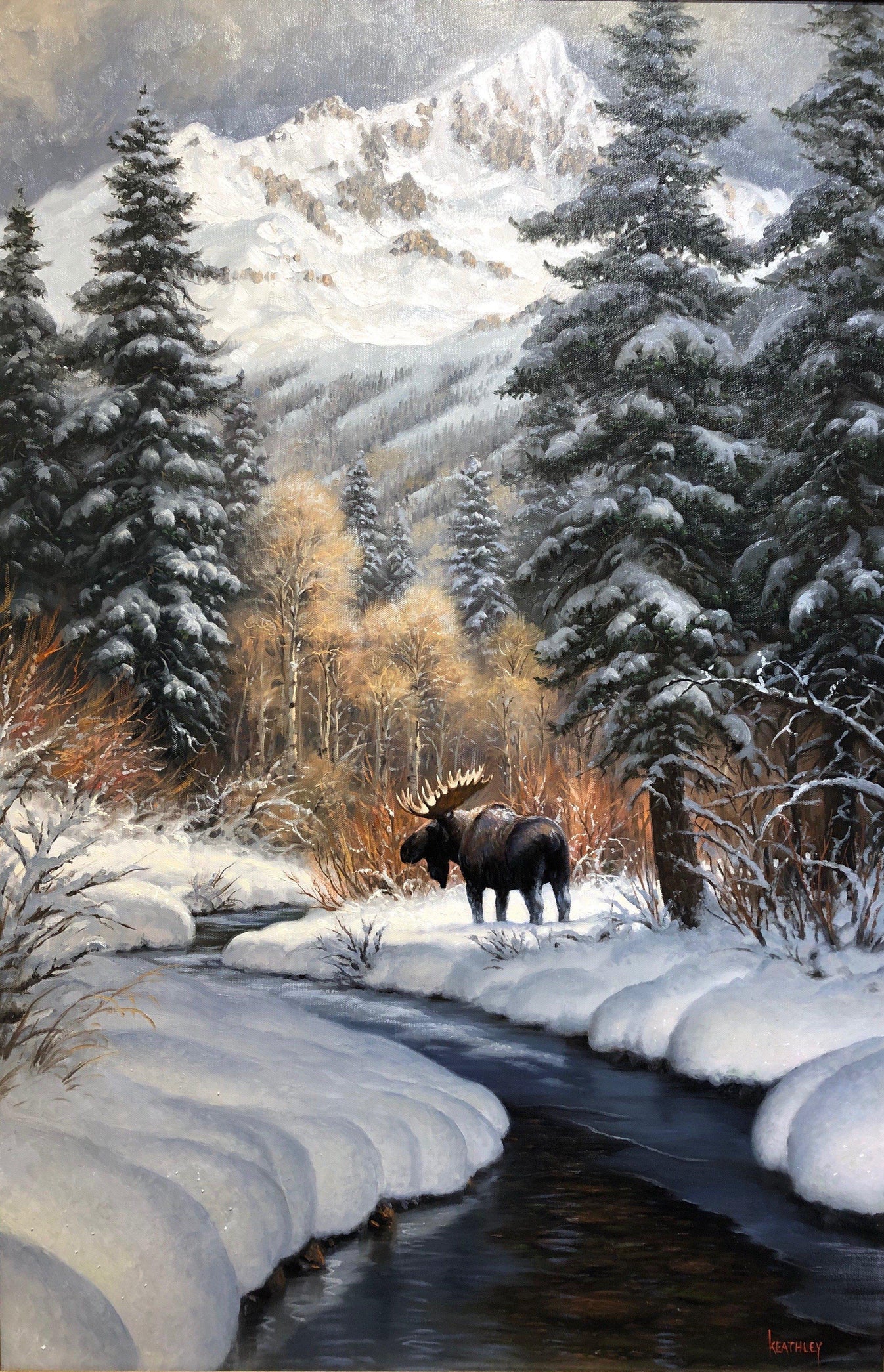 Winter Moose | Mark Keathley | Sorrel Sky Gallery
